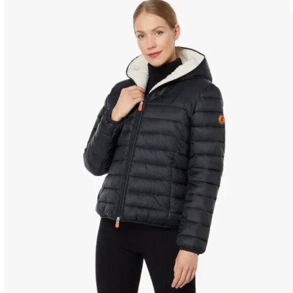 SAVE THE DUCK | Jackets & Coats | Save The Duck Womens Ultra Lightfaux Sherpajacket Xl | Poshmark